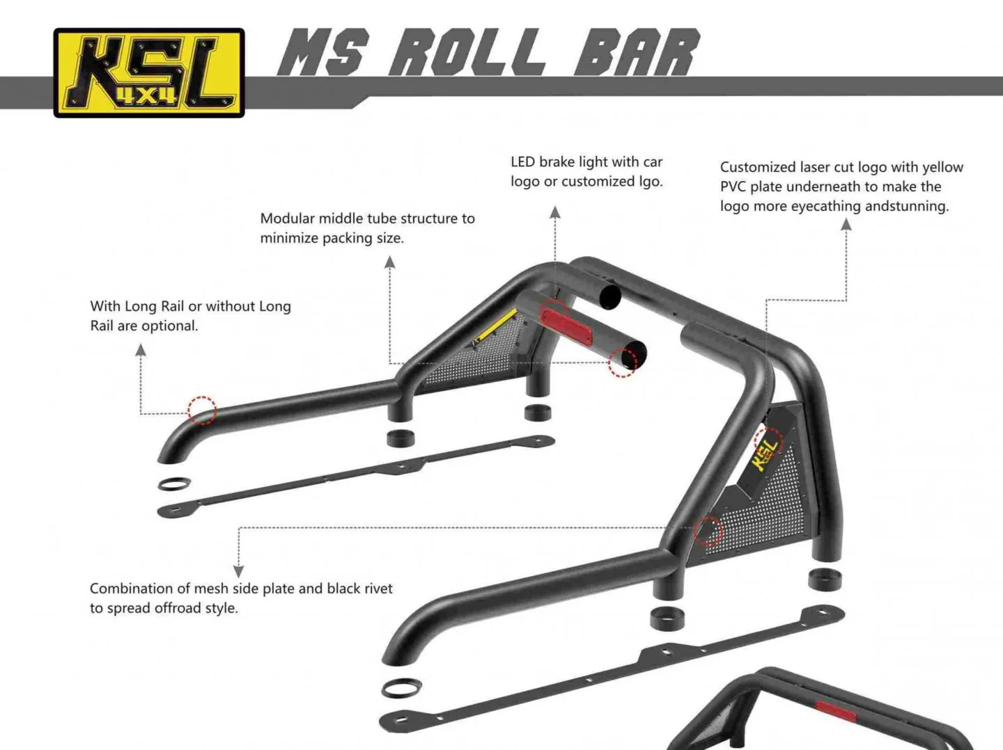 MS ROLL BAR ALL TYPE CAR | ROLL BAR | BULLBAR 4X4